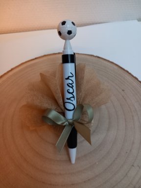 Stylo foot ave prénom et dragées - La Folie des Dragées